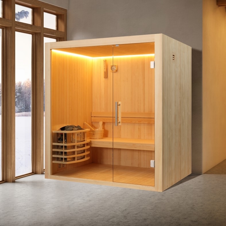 Sauna Relief 03A - €3299.99 - Traditionelle Sauna - Freddyhaus.de